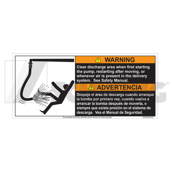 Decal , Clear Discharge Area | Weight: 2 lbs | Brand: SCHWING — Western ...